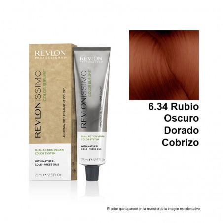 Tinte 6.34 Rubio Oscuro Dorado Cobrizo en Majos C/ Fdez de los Ríos, 55
