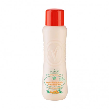 Leche hidratante bronceadora de zanahorias facial y corporal sin SPF 50 ...